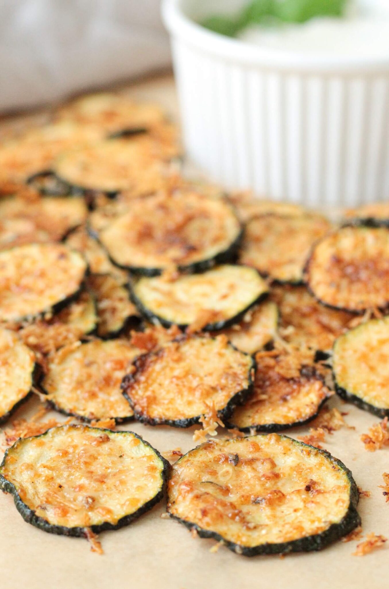 Crispy Parmesan Zucchini Chips