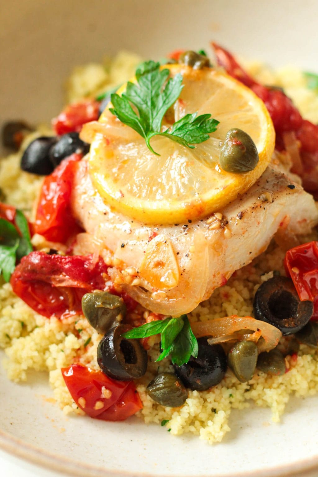 Mediterranean Baked Cod With Cherry Tomatoes And Olives | Good Food ...