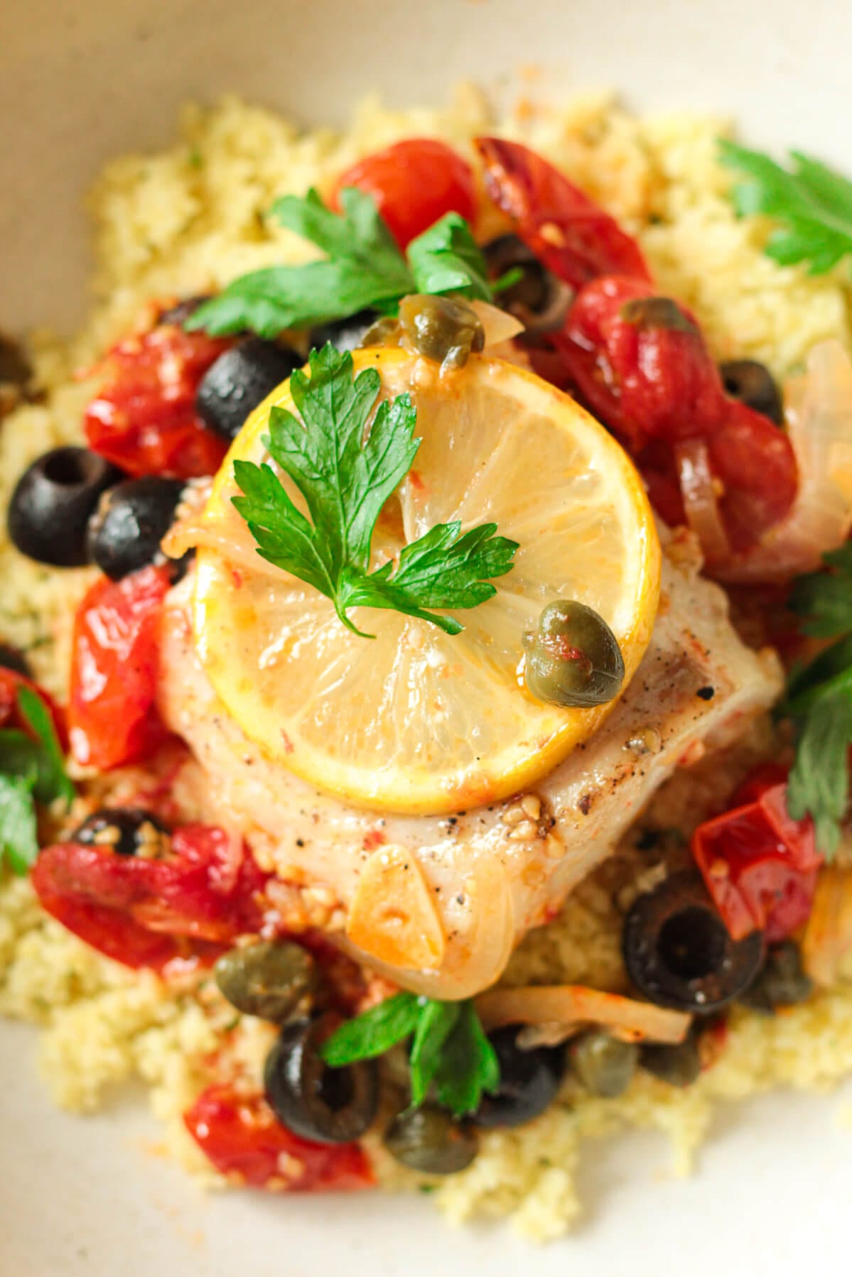 Mediterranean Baked Cod With Cherry Tomatoes And Olives | Good Food ...