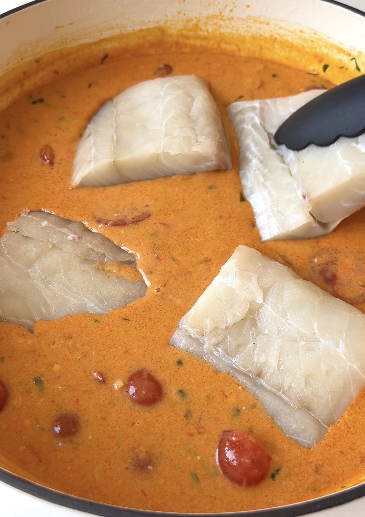 Easy Red Curry Poached Cod - Good Food Discoveries